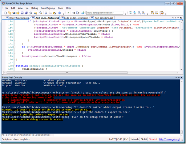 Create your own color theme for the embedded console in PowerGUI ...